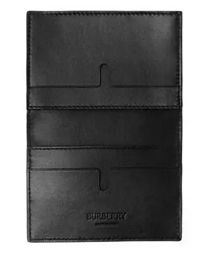 Burberry Embossed Check Card Case