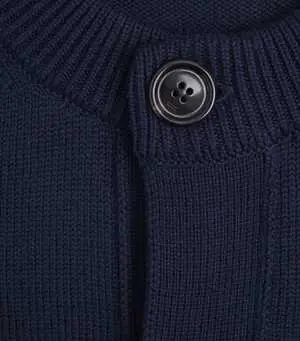 AMI Paris Wool-cotton De Coeur Cardigan