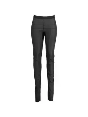 Rick Owens Plinth Runway Leather Leggings - Black