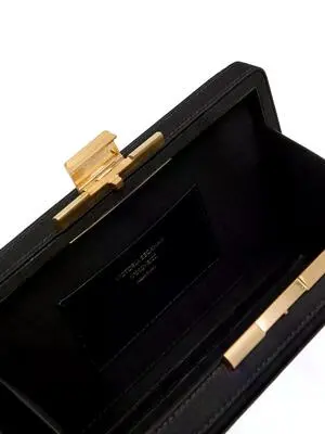 Victoria Beckham Top-handle Rectangular Clutch - Black