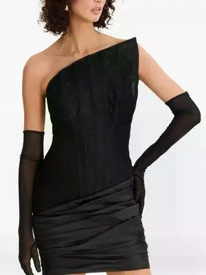 MOOS STUDIO Nightfall Muse Lace Mini Dress - Black