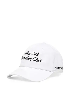 SPORTY & RICH Run Club Baseball Cap - White