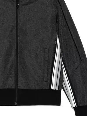 CROQUIS Striped Zip-up Sweatshirt