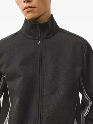 CROQUIS Striped Zip-up Sweatshirt