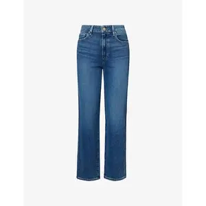 Paige Stevie Ankle-grazer Denim Jeans - Aquarius