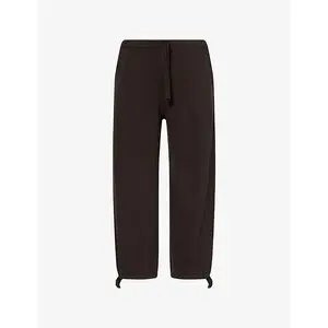 Visvim Drawstring Wide-leg Wool-blend Jogging Bottoms - Black