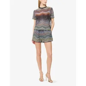 Missoni Miss P Elasticated Sequin Shorts - Multi Dark