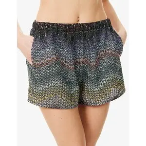 Missoni Miss P Elasticated Sequin Shorts - Multi Dark