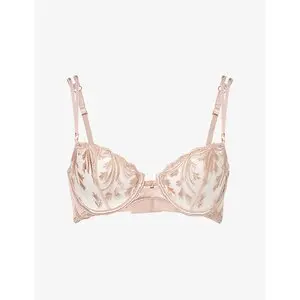AUBADE Cosmic Romance Half-cup Lace Bra - Sand Rose