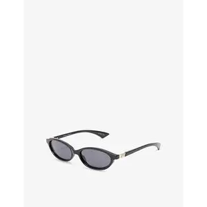 Le Specs Duskfall Oval Ecozen Sunglasses - Black