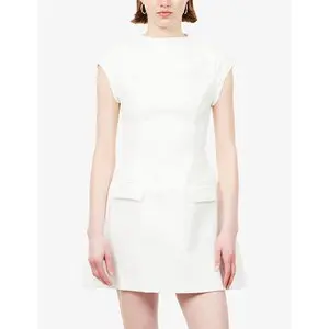 Oddmuse High-neck Mini Dress - White