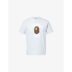 A BATHING APE Graphic-print College Cotton T-shirt