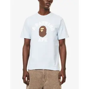 A BATHING APE Graphic-print College Cotton T-shirt