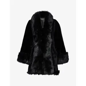 Nour Hammour Sima Short Shearling Coat