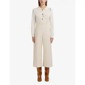 Marni Flared-leg Cropped Cotton Trousers