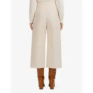 Marni Flared-leg Cropped Cotton Trousers