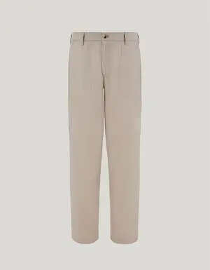 Canali Contrast Stitching Bottoms For Men
