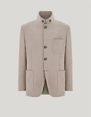 Canali Bruma Regular Fit Pure Linen Jacket - Beige