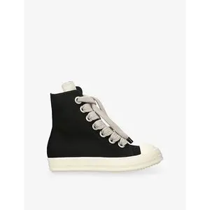 Rick Owens Jumbo Lace Canvas Trainers - Black