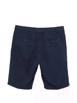 Paul & Shark Pleated Cotton Shorts - Blue