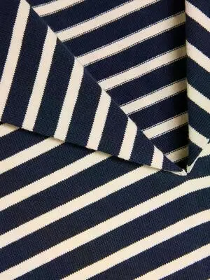 LES VACANCES D'IRINA Striped V-neck Top - Blue