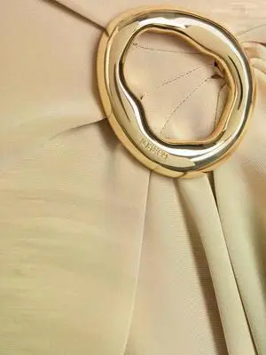 JOSEPH Ring-detail Mini Dress - Neutrals