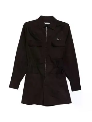 Lacoste Polo Collar Playsuit - Brown