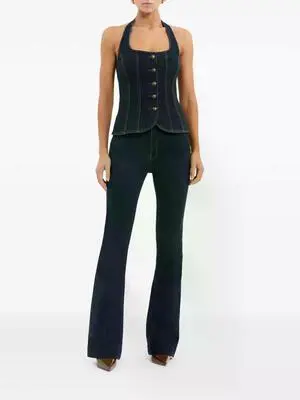 Rebecca Vallance Button Halterneck Top