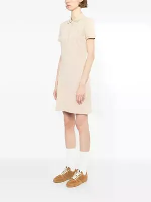 Lacoste Short Sleeve Polo Dress - Neutrals