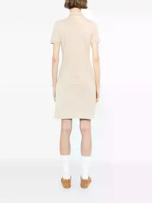 Lacoste Short Sleeve Polo Dress - Neutrals