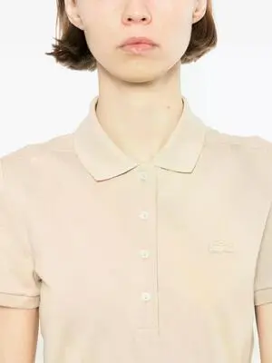 Lacoste Short Sleeve Polo Dress - Neutrals