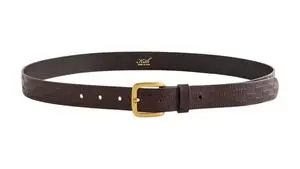 Kith Monogram Vachetta Leather Belt - Incognito