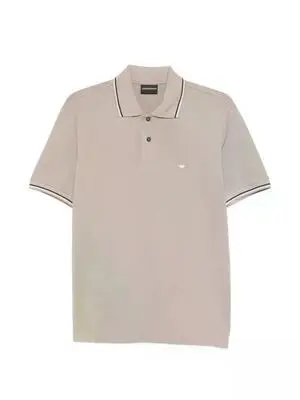 Emporio Armani Piped Cotton Polo Shirt