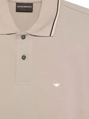 Emporio Armani Piped Cotton Polo Shirt