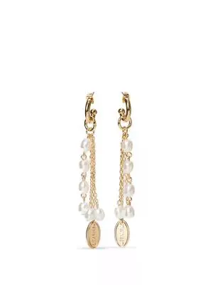 TWINSET Chain Pearl Drop Earrings - Gold