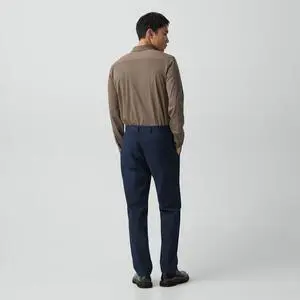 Theory Zaine Pant In Moonsoft Cotton - Baltic