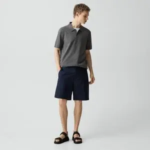 Theory Standard Chino Short In Moonsoft Cotton - Baltic