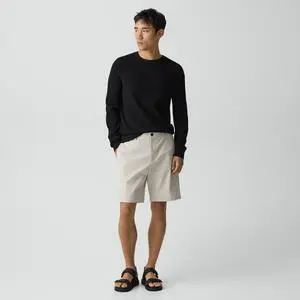 Theory Standard Chino Short In Moonsoft Cotton - Silver Cloud