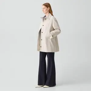 Theory A-line Trench Coat - Sand