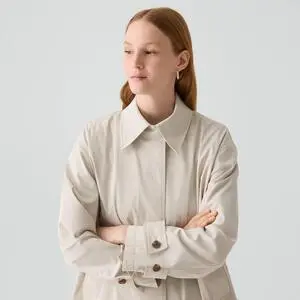 Theory A-line Trench Coat - Sand