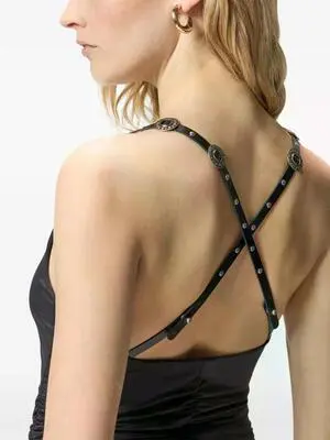 Pinko Ring-detail Strappy Bodysuit