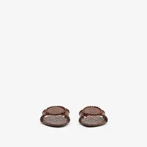 Burberry Leather Knight Stamp Slides
