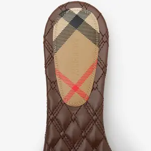 Burberry Leather Knight Stamp Slides
