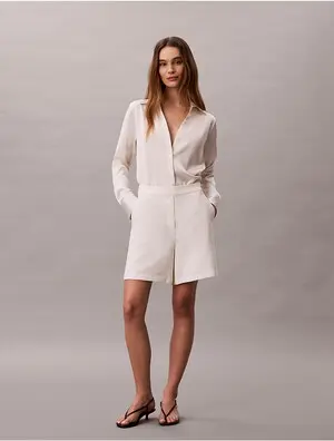 Calvin Klein Textured Shine High-waisted Shorts