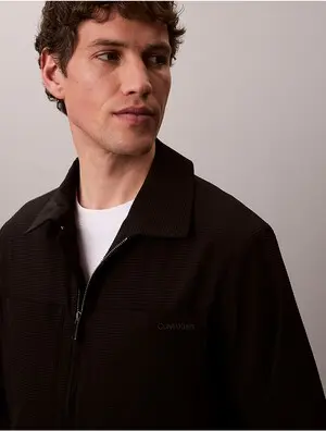 Calvin Klein Seersucker Blouson Jacket