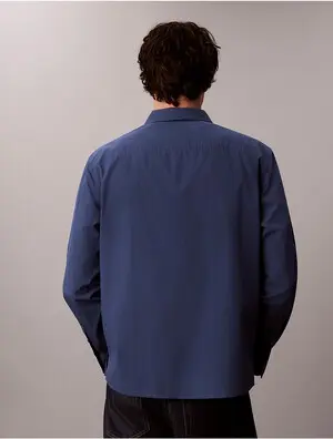 Calvin Klein Washed Poplin Relaxed Button-down Shirt