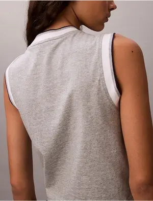 Calvin Klein Monogram Cropped Muscle Tank