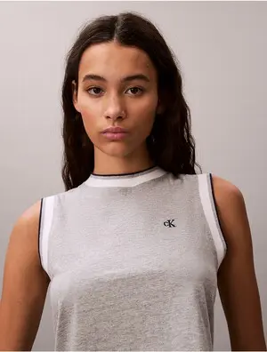 Calvin Klein Monogram Cropped Muscle Tank