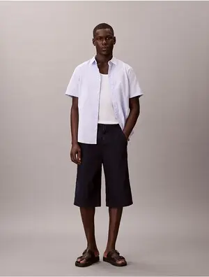 Calvin Klein Lightweight Indigo Denim Long Shorts - Challenger
