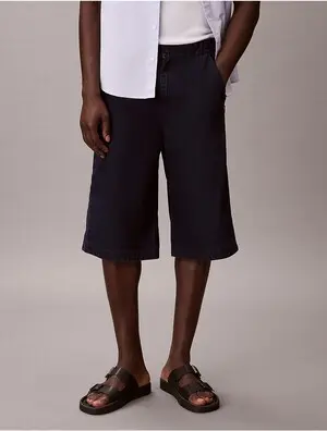 Calvin Klein Lightweight Indigo Denim Long Shorts - Challenger